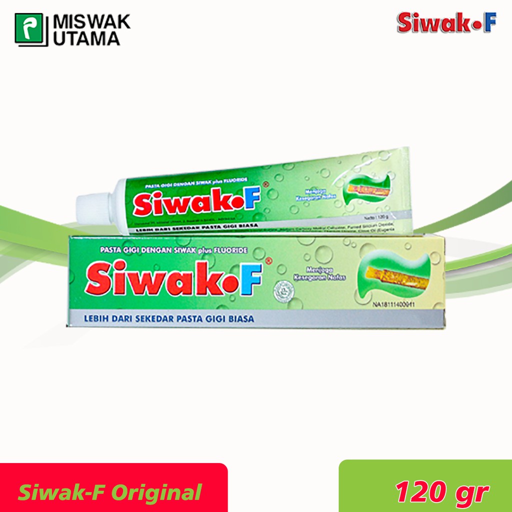 Jual Pasta Gigi Siwak F Original 120 Gram Halal Toothpaste | Shopee ...