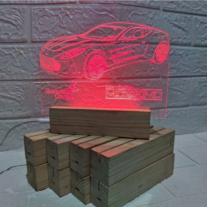 Jual Stand Akrilik Led / Stand Foto / Acrylic lamp lampu led MICRO USB ...