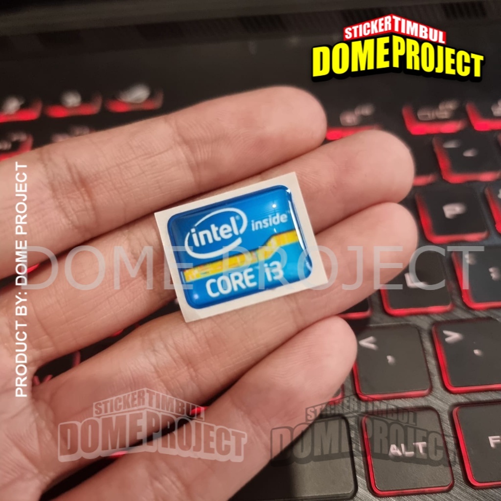 Jual STIKER INTEL i3 GEN 2 EMBLEM STIKER RESIN LENTUR WATERPROOF SATUAN ...