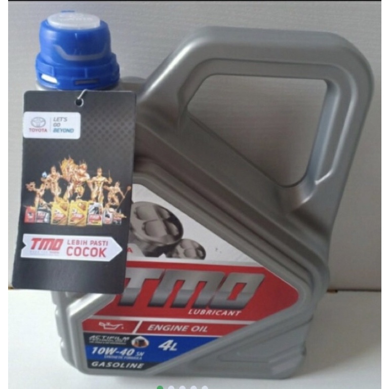 Jual OLI MESIN MOBIL TMO TOYOTA SAE 10W-40 SN 4L 4000ML | Shopee Indonesia