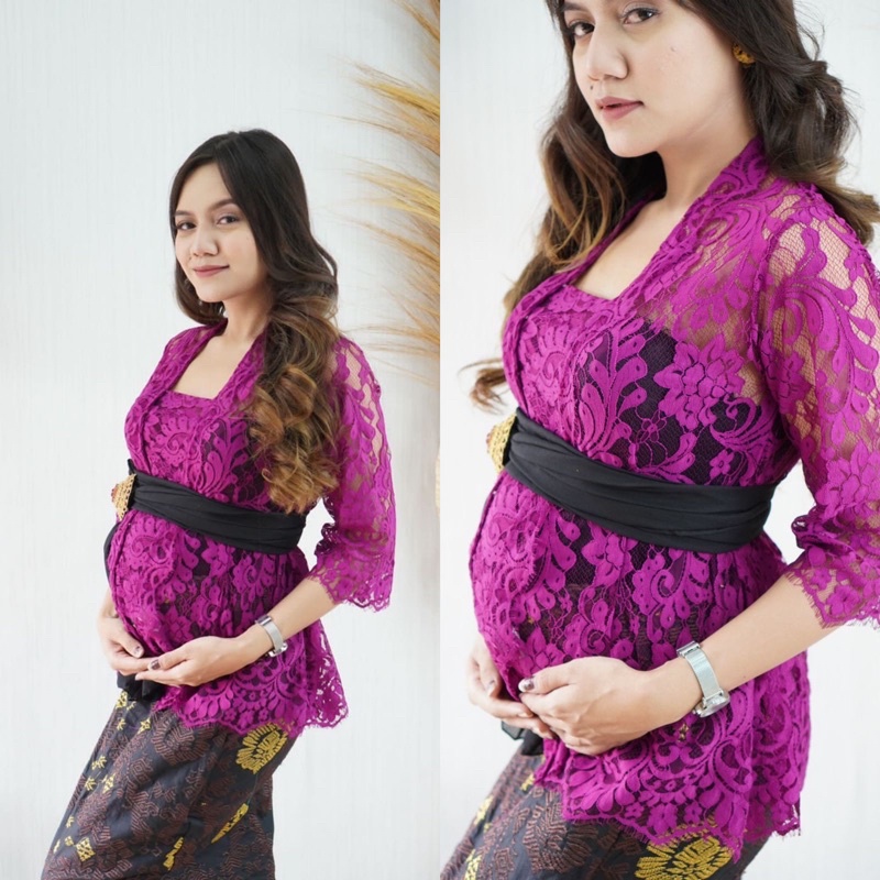 Jual Kebaya jadi hamil model tangan lonceng super cantik banget | Shopee Indonesia