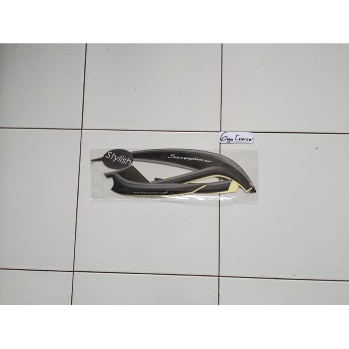Jual Striping Sticker Lis Honda Scoopy Stylist 2017 2018 Hitam Original ...
