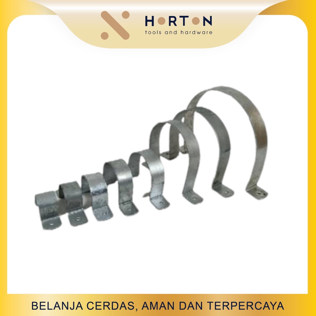 Jual Klem Pipa Besi | Clamp Omega Per Buah | Shopee Indonesia