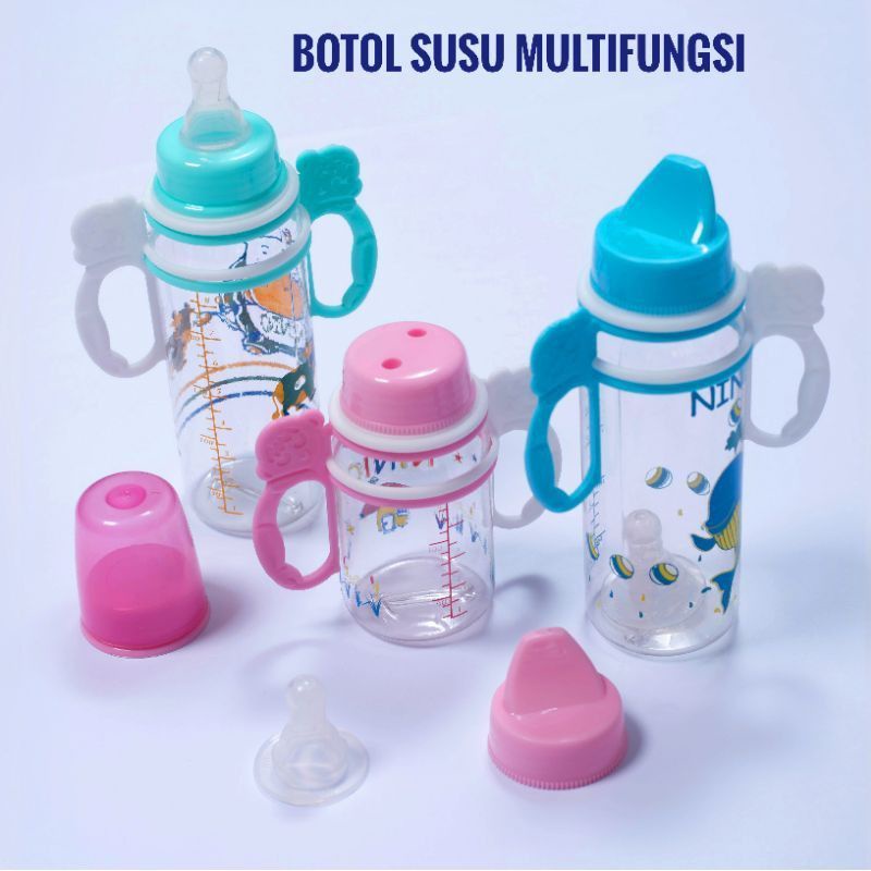 Jual Dot Multifungsi Training Cup Ninio Botol Minum Susu Anak Bayi 3in1 ...