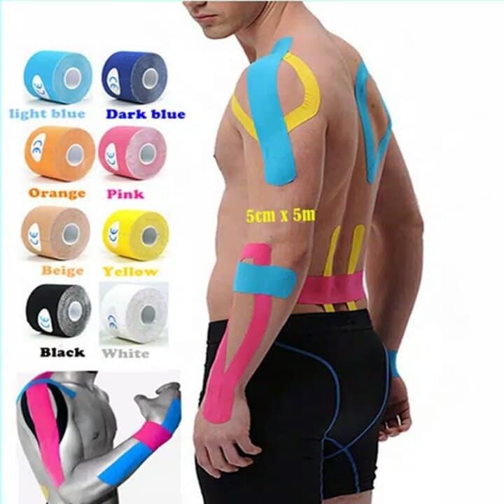 Jual KINESIO TAPE / TAPING / KINESIOLOGY TAPE WRIST TAPE 5CM X 5M | Shopee Indonesia