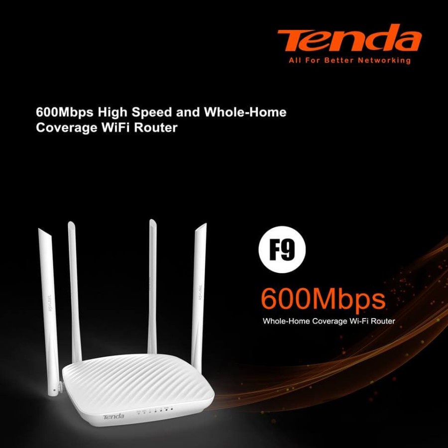 Jual Tenda F9 600Mbps Wireless N Router Wall Killer 600Mbps Wireless ...
