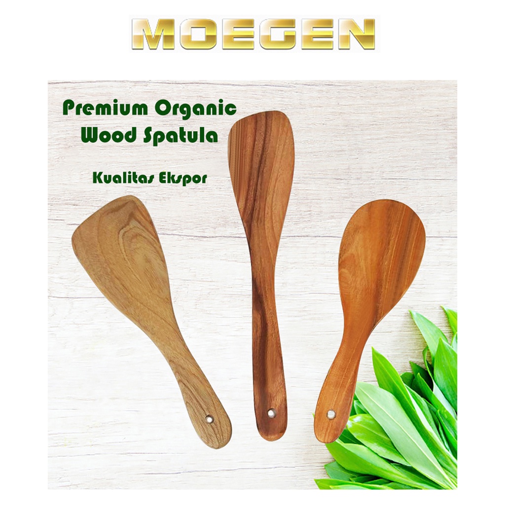 Jual Premium Organic Healthy Wood Spatula / Sutil Kayu Premium | Shopee ...