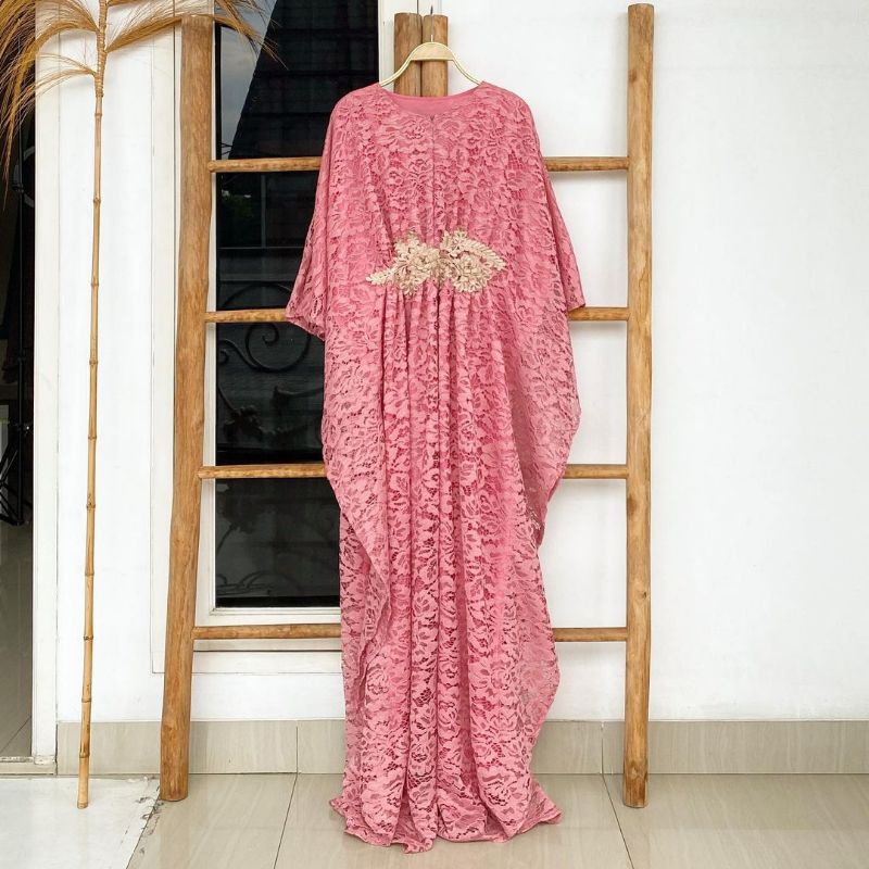 Jual KAFTAN DARARI BROKAT + FULL FURING | Shopee Indonesia
