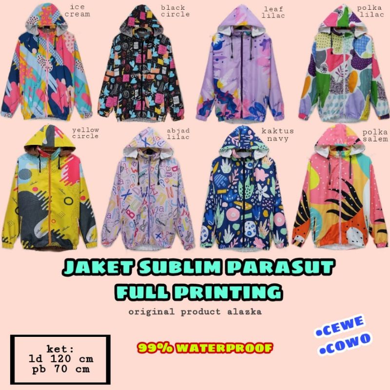 Jual Jaket sublim printing/jaket sepeda/JANDA BOLONG/VIRAL/ld 120 cm ...