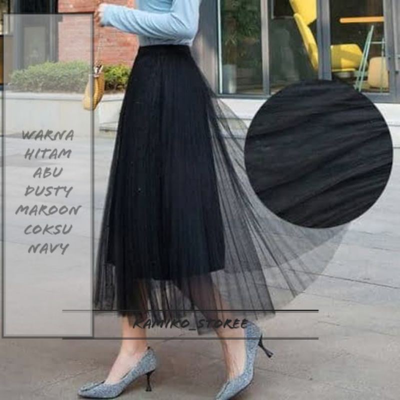 Jual ROK TUTU SKIRT PREMIUM TILE_MODEL HIGHT WAIST LIPAT BAHAN MESH ...