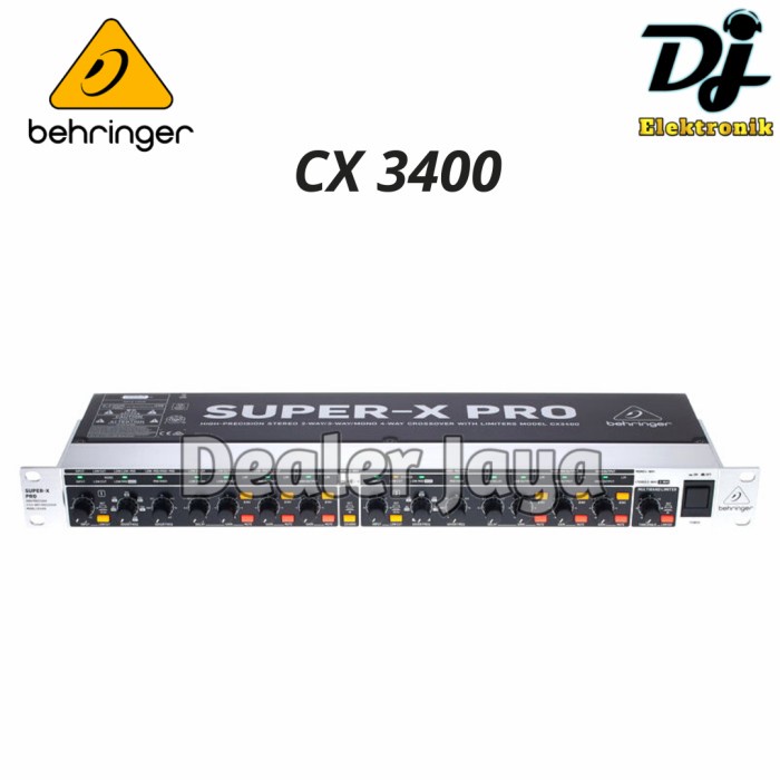 Jual Crossover Behringer CX 3400 / CX3400 V2 - 2/3/4 way | Shopee Indonesia