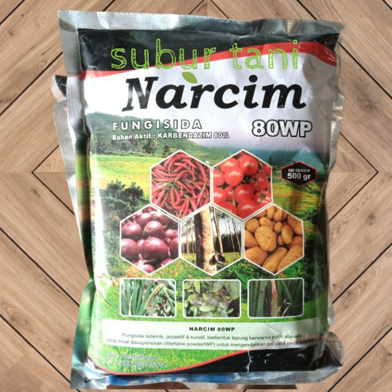 Jual fungisida sistemik Narcim 80 WP 500 gram Karbendazim | Shopee ...