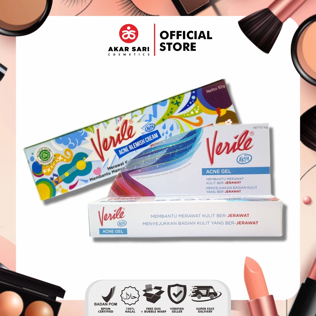 Jual VERILE- Acne Gel | Acne Blemish Cream 10gr | Shopee Indonesia