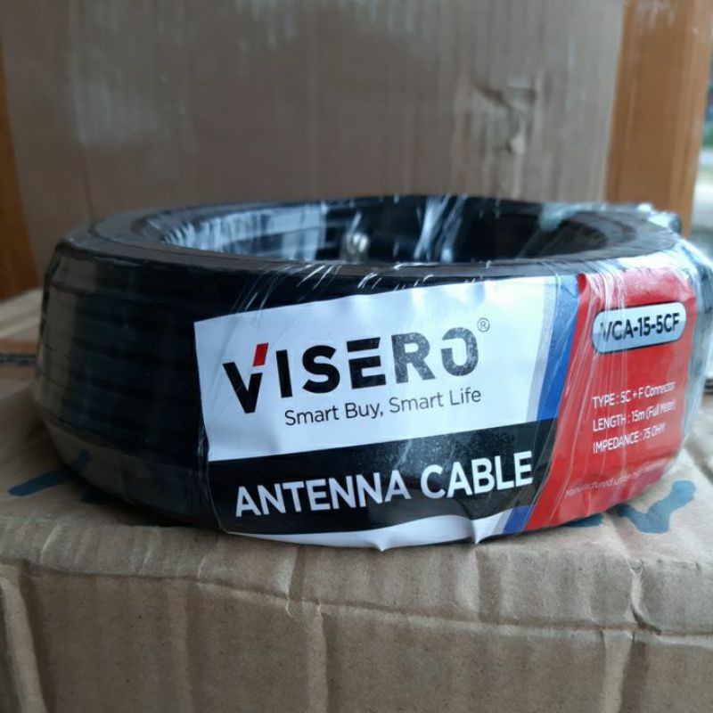 Jual KABEL ANTENA TV DIGITAL ANALOG 15METER VISERO | Shopee Indonesia