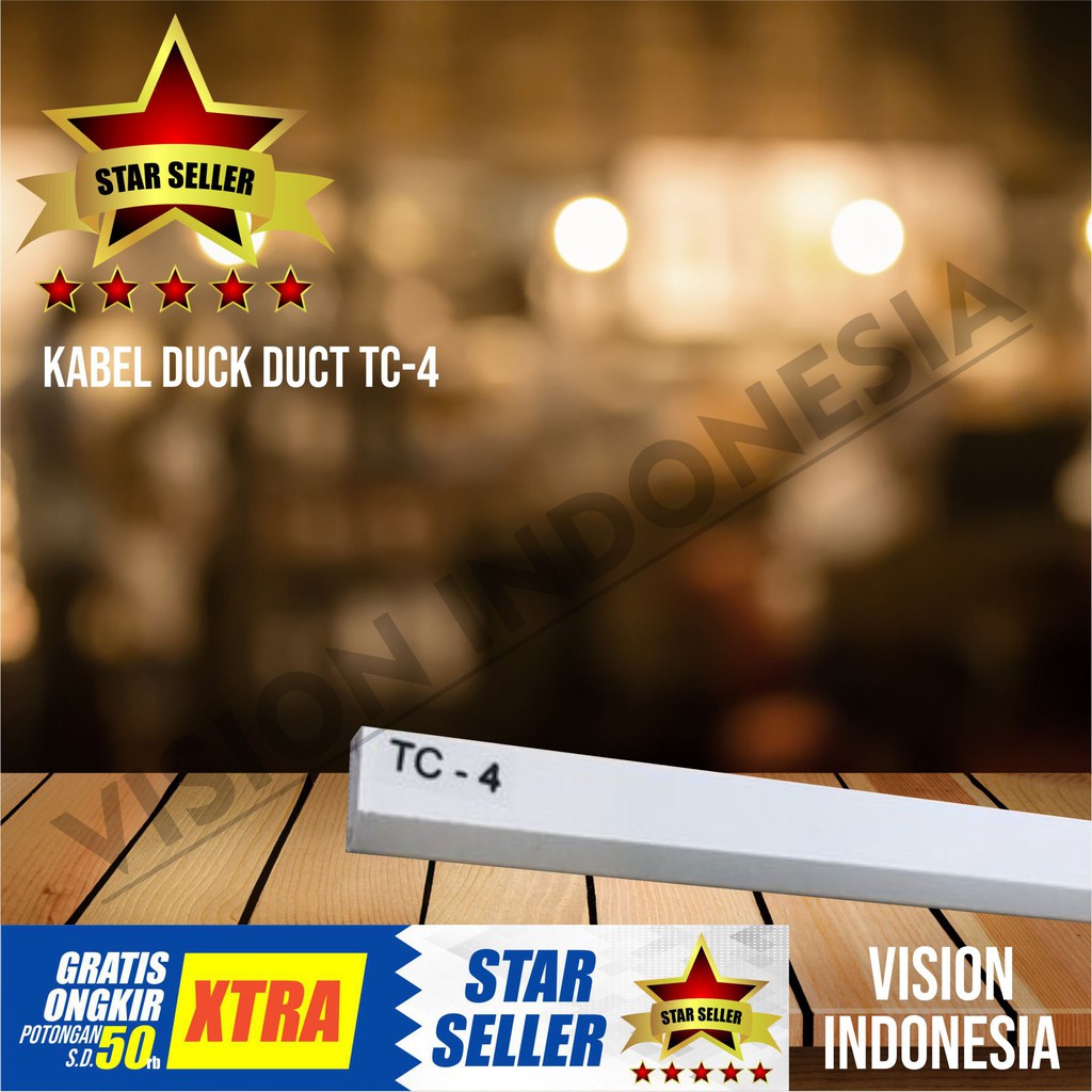 Jual Kabel Duck Duct TC-4 Satu Meter Ducting Cable Potector Tray TC4 | Shopee Indonesia
