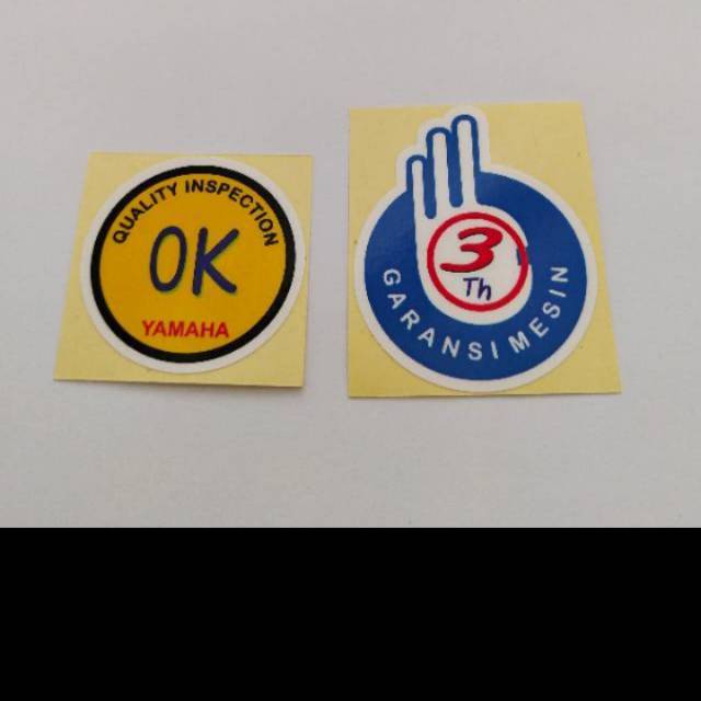 Jual Stiker ok dan garansi 3 tahun yamaha satu paket | Shopee Indonesia