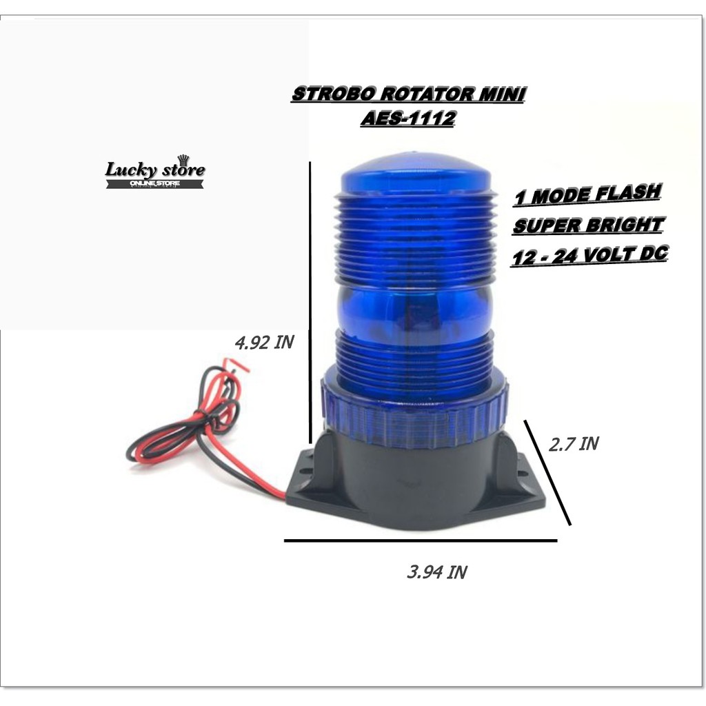 Jual Lampu Atap Rotator Proyek Flashing Beacon Model Mini M018 Shopee