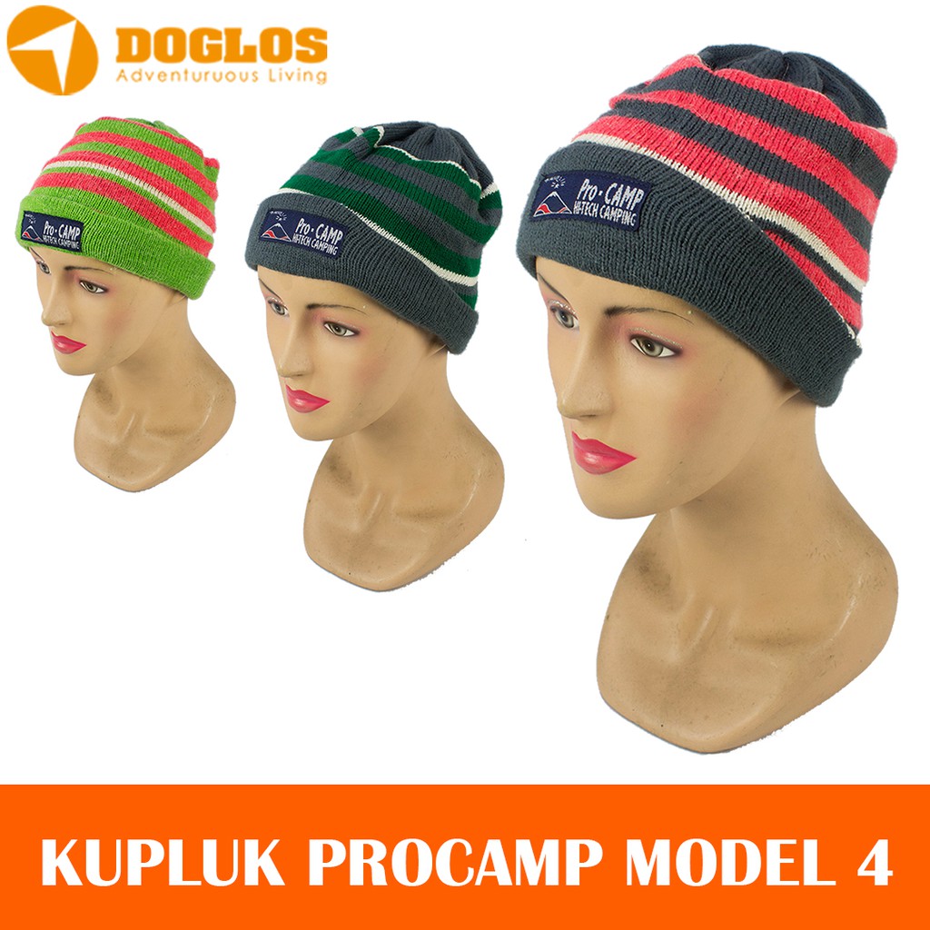 Jual Cuci Gudang ! Kupluk Procamp model 4 rajut gunung outdoor dewasa anak | Shopee Indonesia