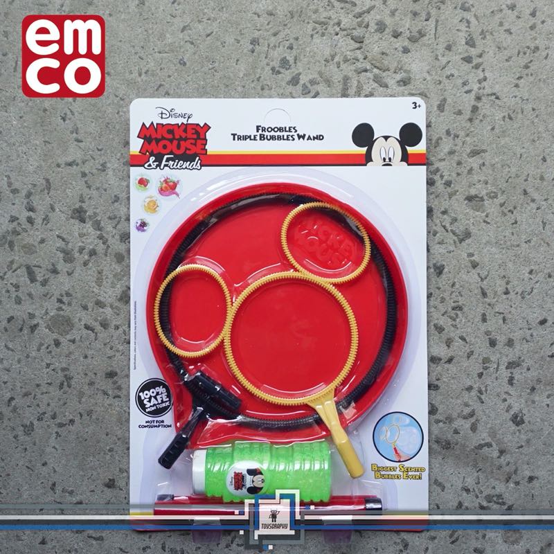 Jual Emco FROOBLES TRIPLE BUBBLES WAND Mickey Mouse Frooble Bubble ...