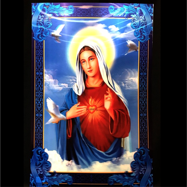 Jual Gambar MARIA HATI KUDUS 3dimensi | Shopee Indonesia