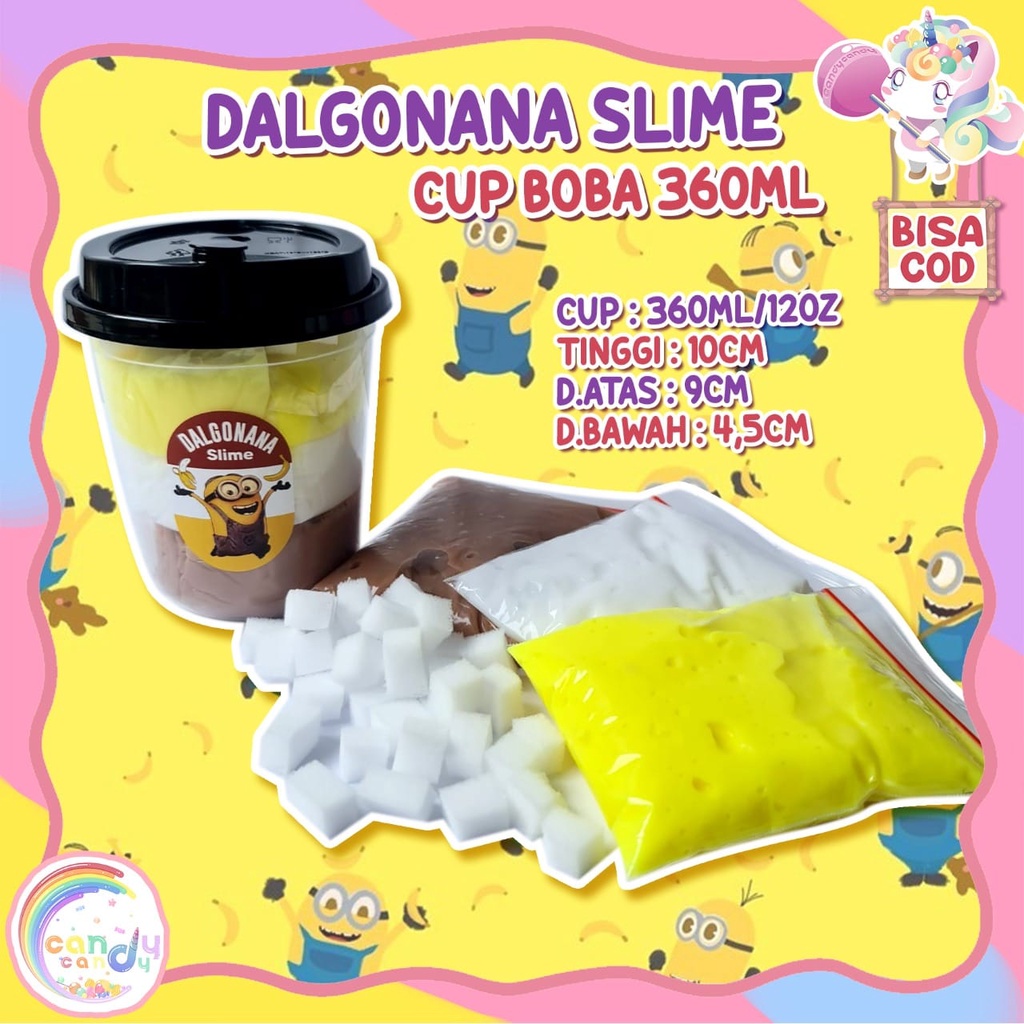 Jual slime dalgona / slime dalgonana 3 warna 3 rasa by candycandy ...