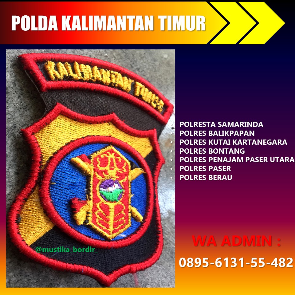 Jual Bordir Timbul Polda Kalimantan Timur | Shopee Indonesia