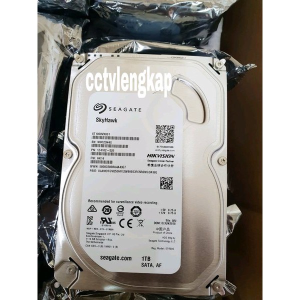 Jual Hdd seagate sky hawk 1tera hdd hikvision garansi resmi 2tahun ...