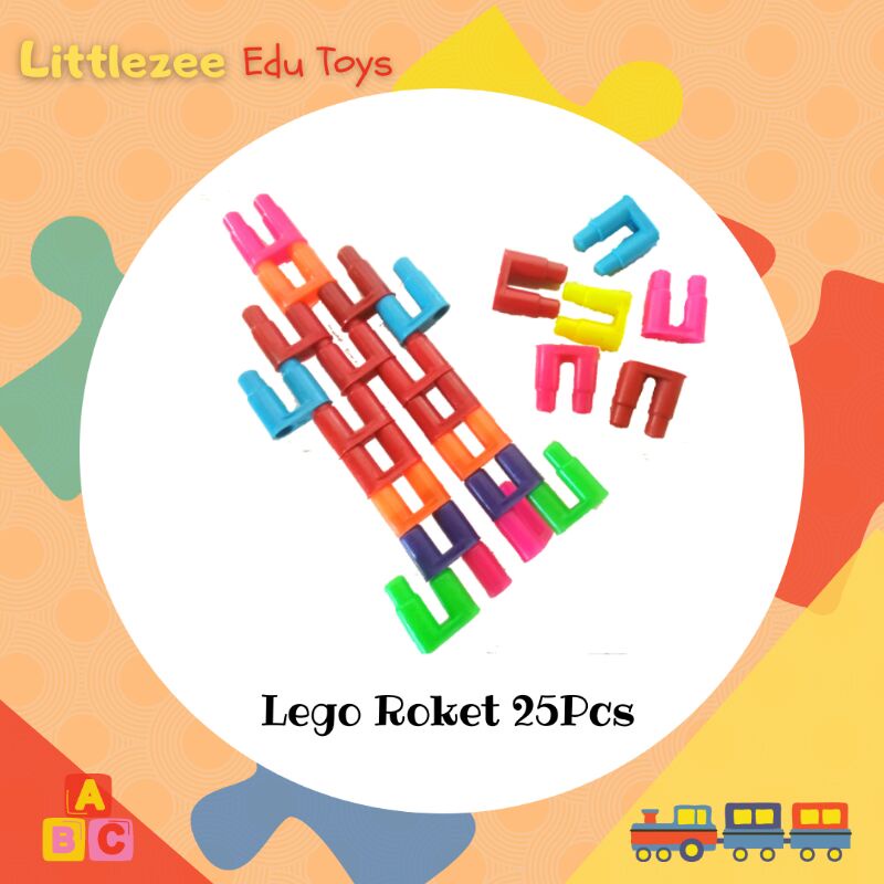 Jual Lego Roket / Lego Jadul Mainan Edukasi Sensory Play Montessori ...