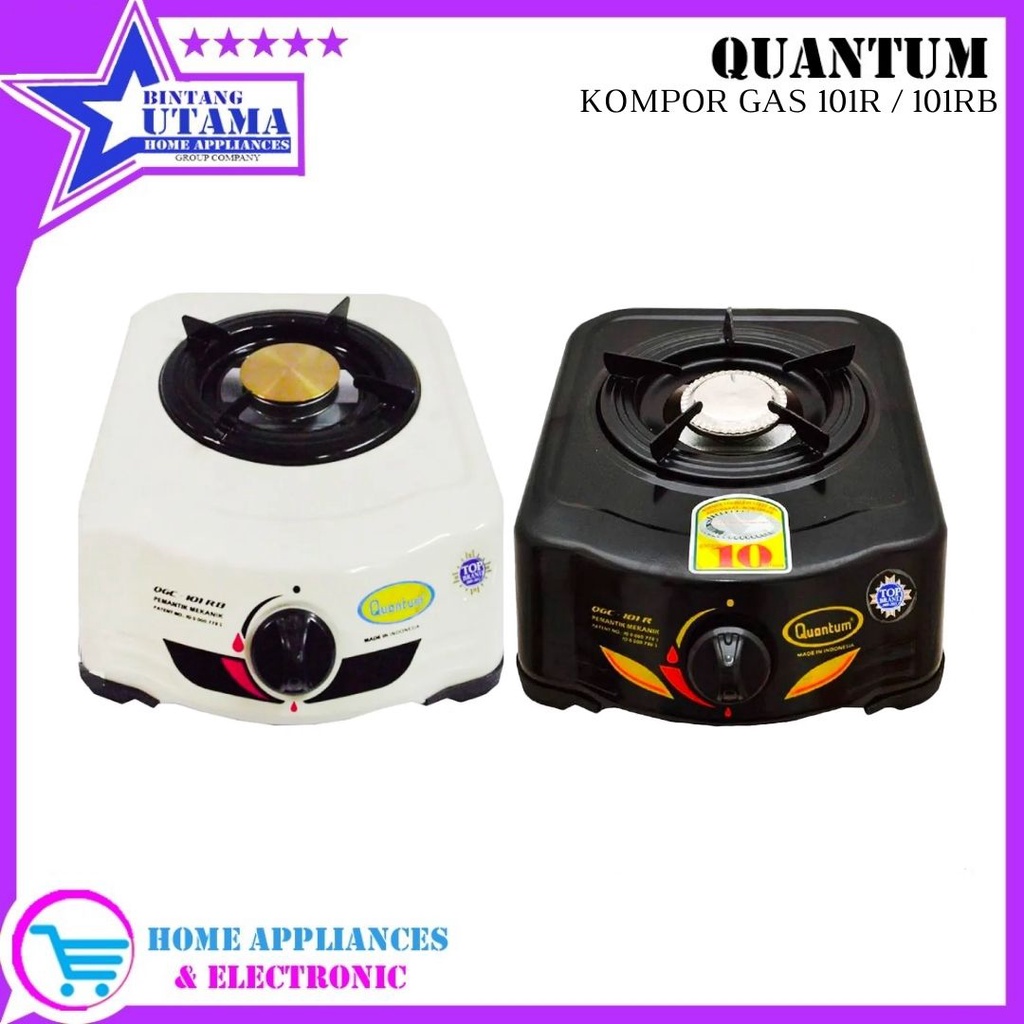 Jual (COD) KOMPOR GAS QUANTUM 101 R / 101R / 101-R / 101-RB / 101RB / 101 RB [1 TUNGKU] (GARANSI ...