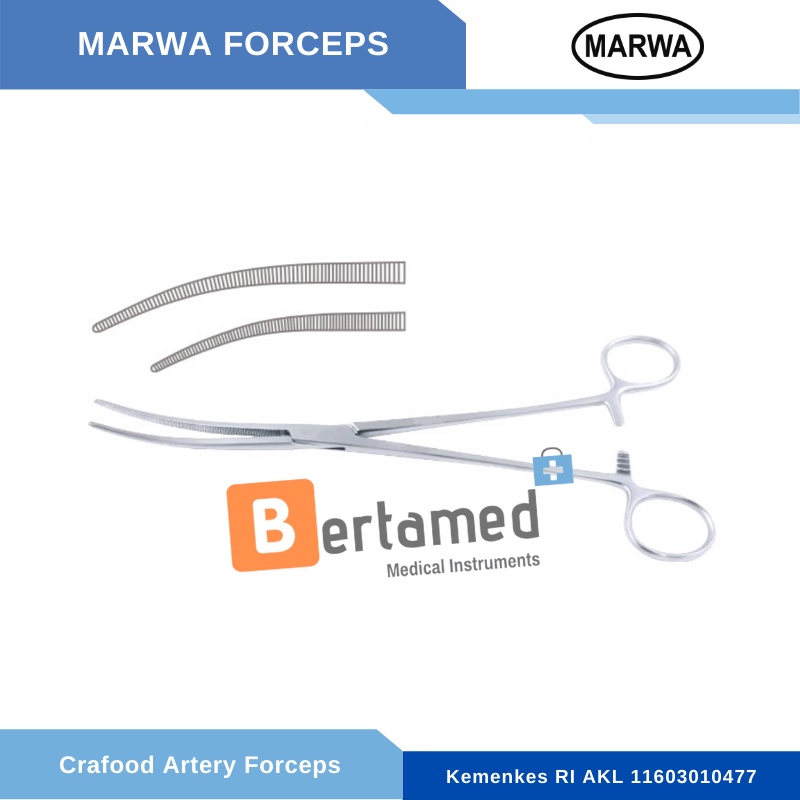 Jual Crafood Intestinal Clamp Curved / Klem Uterus Bengkok / Crafod ...