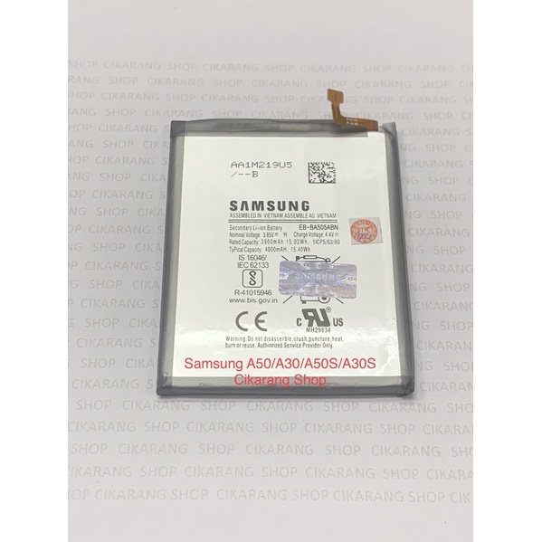 Jual Baterai Samsung Original A50 / A50S / A30 / A30S /A20 / EB-BA505ABN / EB-BA505ABU | Shopee ...