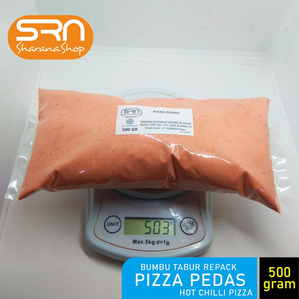Jual BUMBU TABUR 500 GRAM REPACK RASA PIZZA PEDAS COCOK UNTUK ANEKA ...