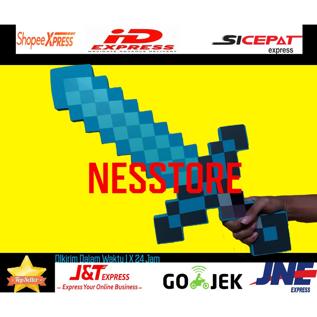 Jual Pedang Minecraft sword bahan eva mine craft bukan kampak pistol ...