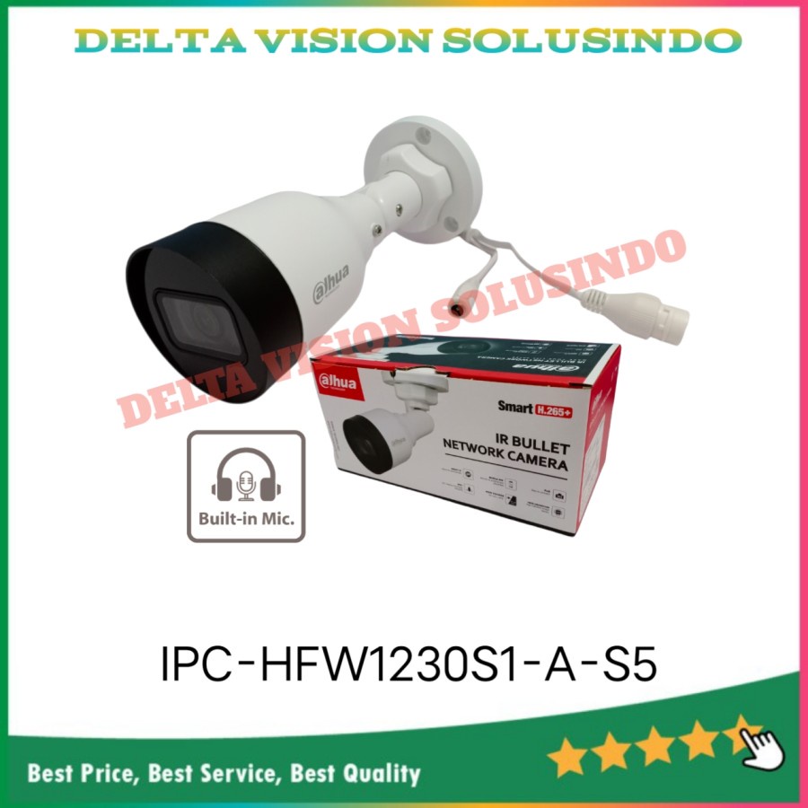 Jual IP Camera Dahua HFW1230S1-A-S5 Audio 2MP Original / Garansi Resmi | Shopee Indonesia