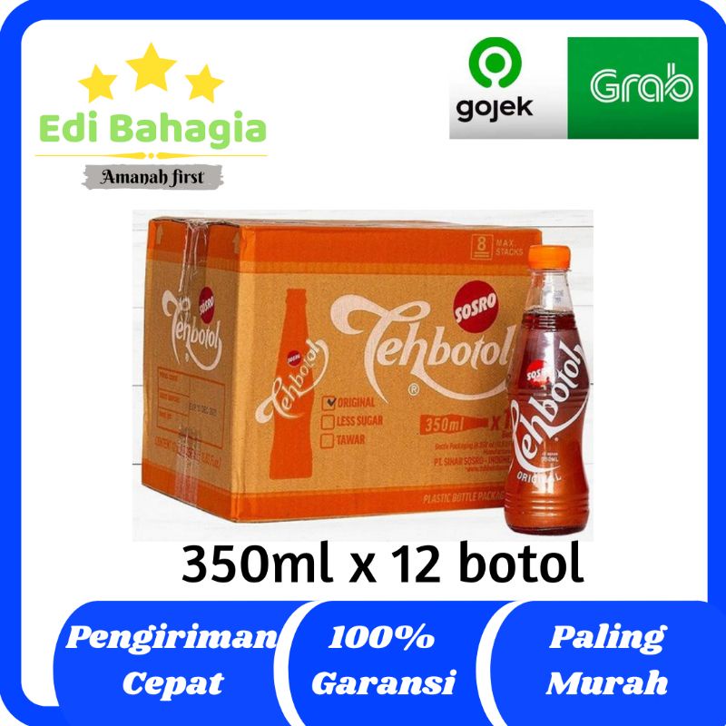 Jual TEH BOTOL SOSRO 350 ML 1 DUS | Shopee Indonesia