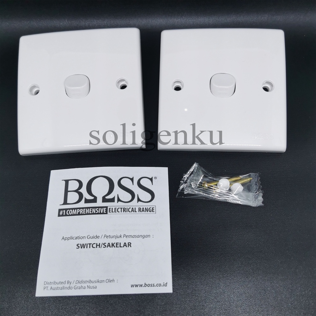 Jual Saklar Engkel 1 gang 10amper 250v boss tipe-B31/1/2a | Shopee Indonesia