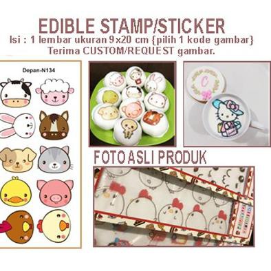 Jual 3.3 Terlaris Edible Stamp Imlek Stiker Makanan Edible Stiker ...