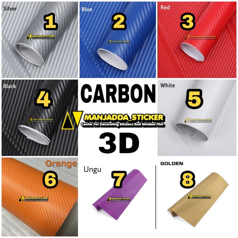 Jual Stiker skotlet Motor Dan mobil Sticker carbon 3D | Shopee Indonesia