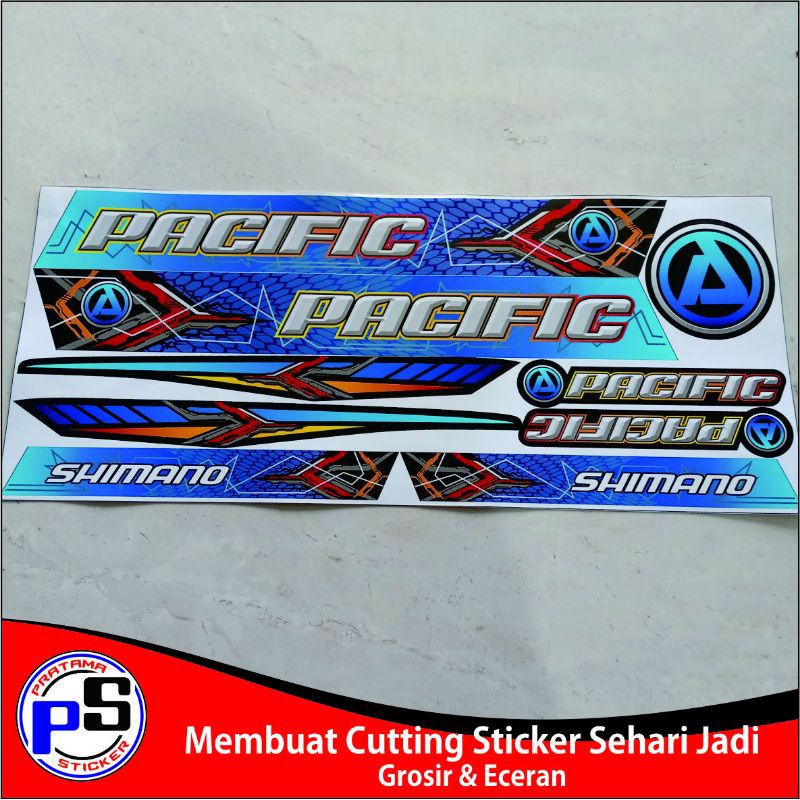Jual Frame Sticker Decal Sepeda Pacific Fullset | Shopee Indonesia