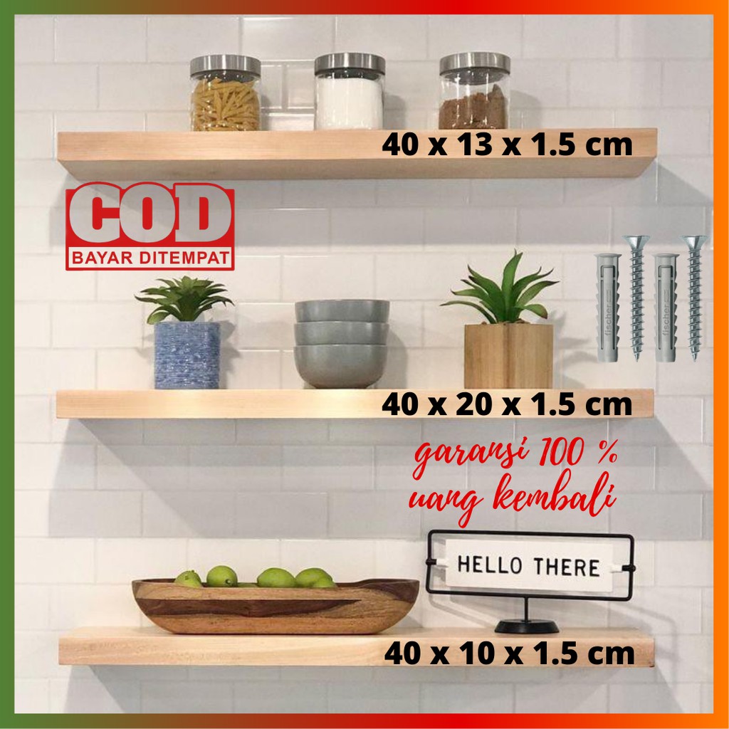 Jual Rak Dinding Tempel Kayu Besi Ambalan - Rak Dinding Tempel Kayu ...