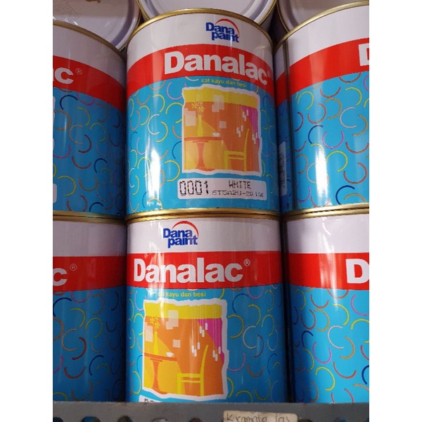 Jual DANAPAINT DANALAC CAT SINTETIS ENAMEL KAYU DAN BESI WHITE - BLACK ...