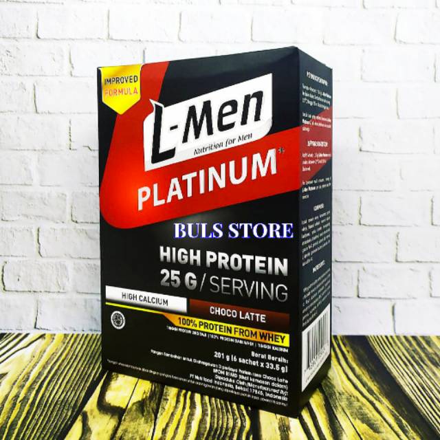 Jual L-Men Platinum Choco Latte (25gr Protein) x 6 Sachet | Shopee ...