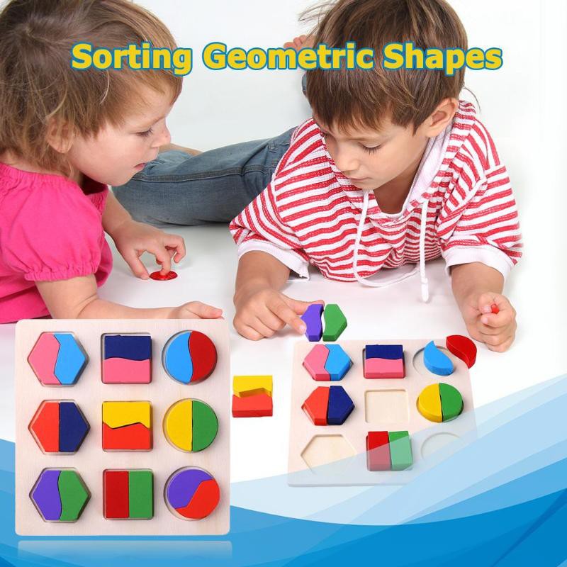 Jual Mainan Puzzle Kayu Geometri Shape Aneka Bentuk dan Warna untuk ...