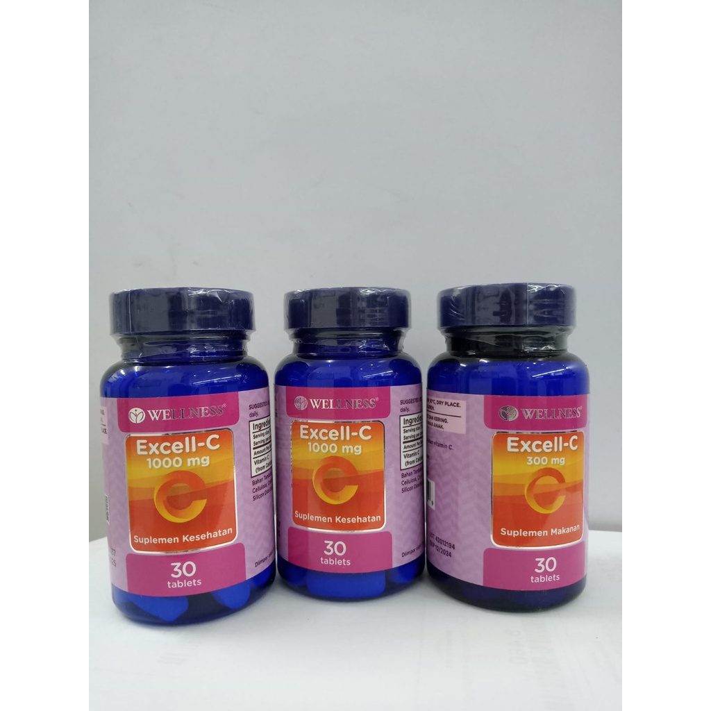 Jual wellness excell c 1000 mc vitamin c 1000mg/Vitamin C daya tahan tubuh 30 tablet | Shopee ...