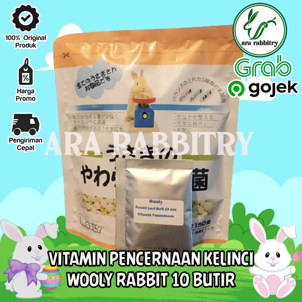 Jual VITAMIN OBAT PENCERNAAN KELINCI WOOLY RABBIT LACT SOFT TYPE 10 ...