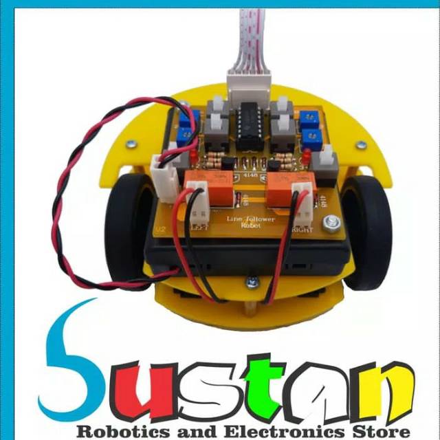 Jual Robot Line Tracer Follower Analog V2 Through Hole Acrylic PCB 4 VR ...