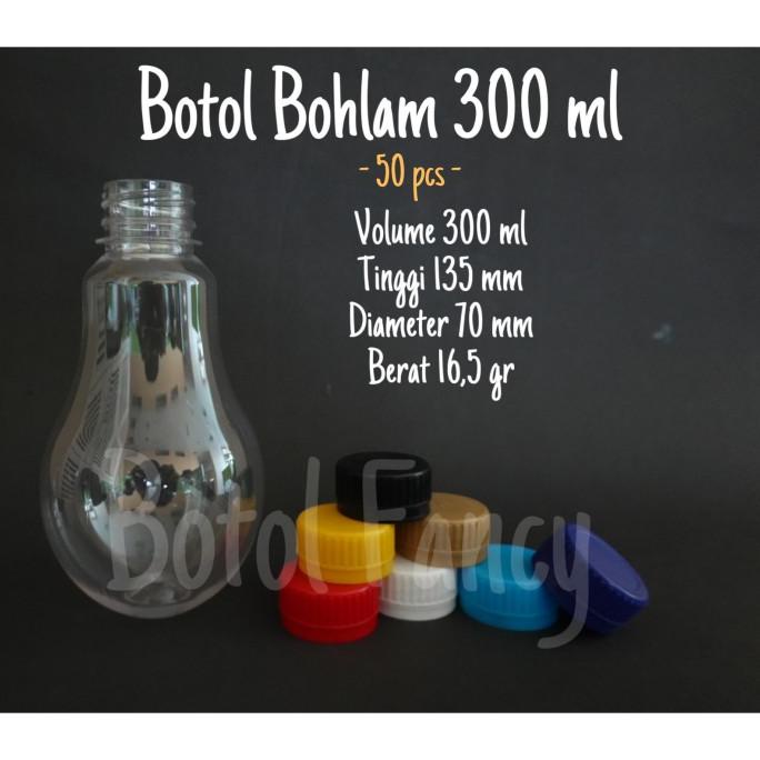 Jual BOTOL BOHLAM 300ML / BOTOL LAMPU 300ML / BOTOL JUS / BOTOL PLASTIK ...