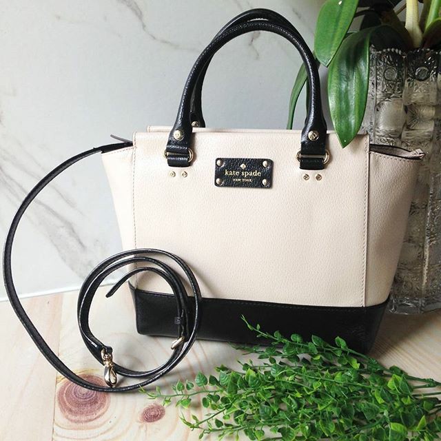 Jual Kate Spade Camryn Black and White Leather . Tas kate Spad Original ...