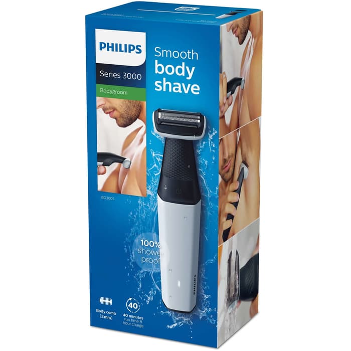 Jual PROMO Philips Series 3000 BG 3005 Body Groom Shaver Trimmer Wet ...