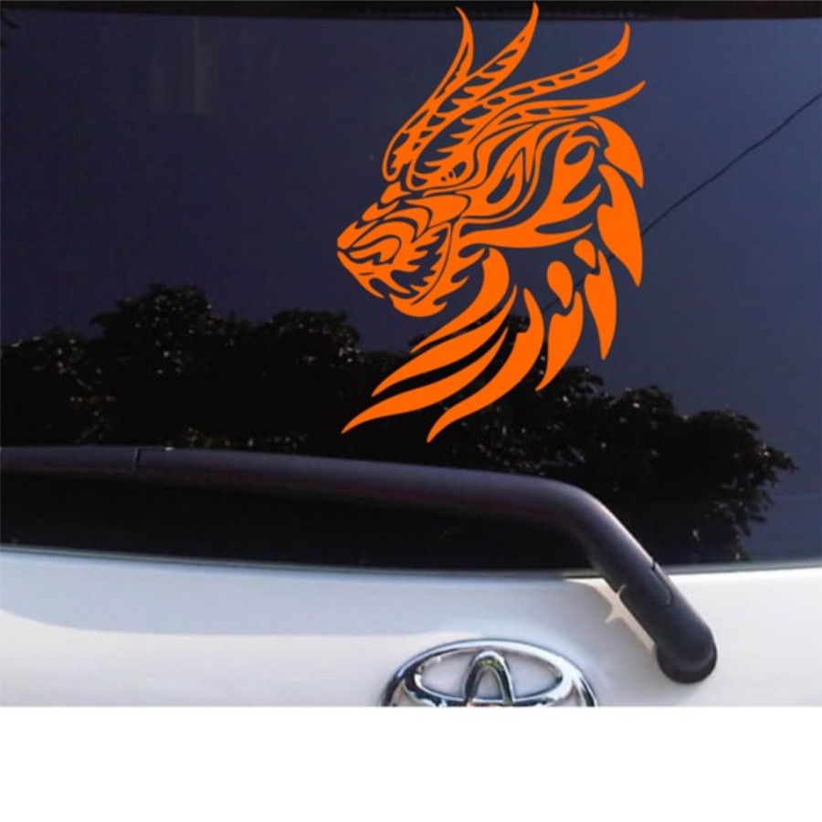 Jual STIKER KACA MOBIL DRAGON FIRE CUTTING STICKER MOBIL NAGA API ...